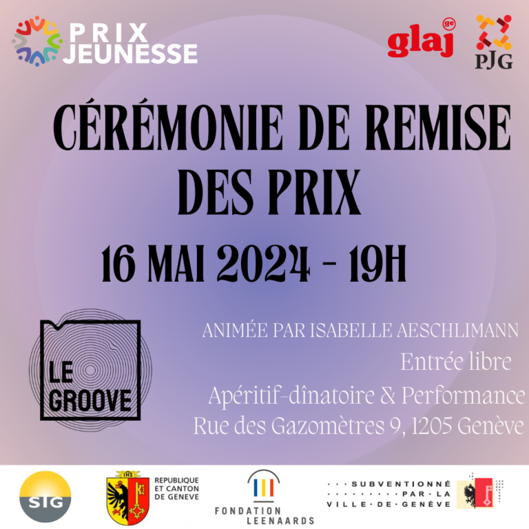 CÉRÉMONIE DE REMISE DES PRIX – Prix Jeunesse